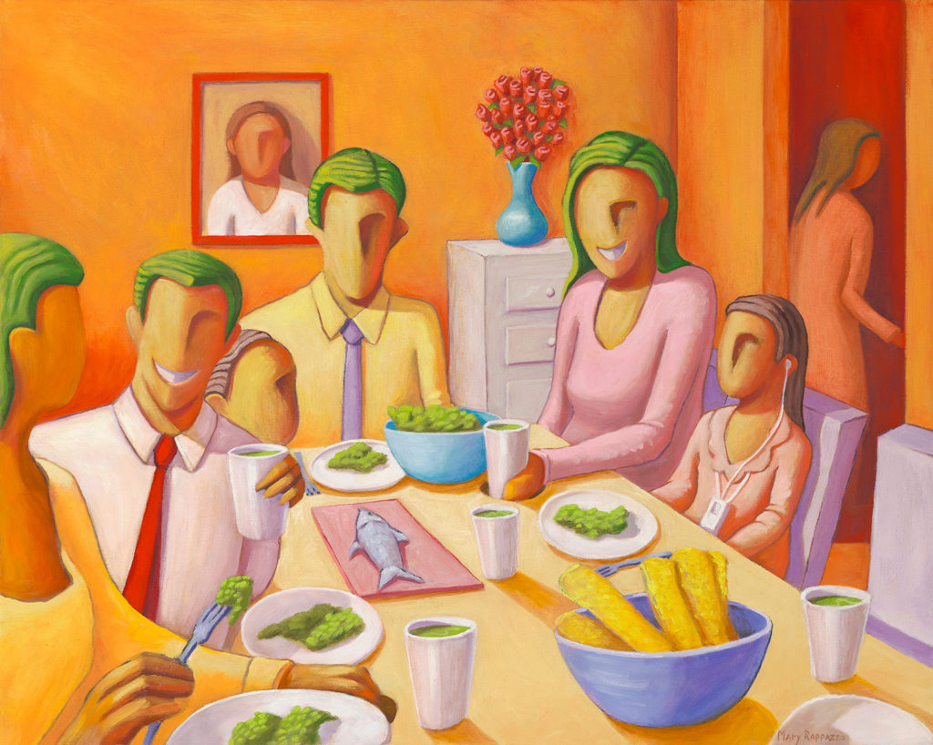 Art Detail – A Silent Supper – Mary Rappazzo Art Detail – A Silent Supper – Mary Rappazzo
